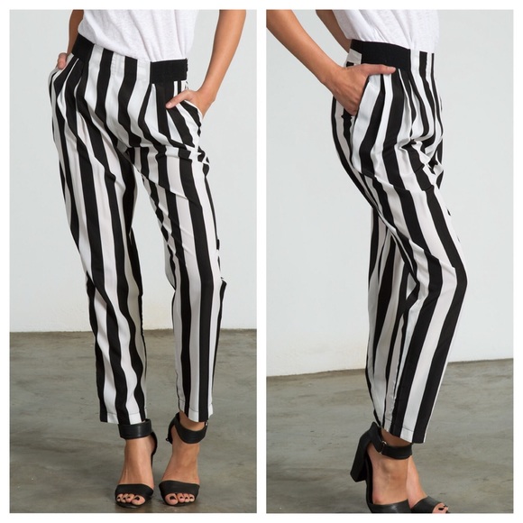 Pants & Jumpsuits | Striped Must Have Pants | Poshmark